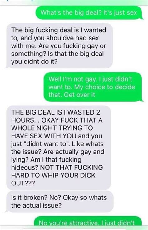 this girl did not react well to a man who didn t want to have sex with her