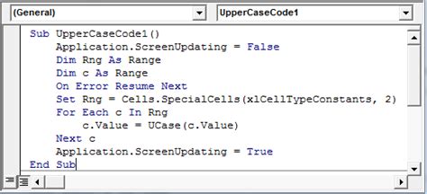 vba to convert text from lower to uppercase microsoft