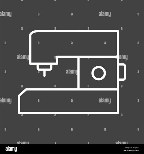 Unique Sewing Machine Vector Line Icon Stock Vector Image And Art Alamy