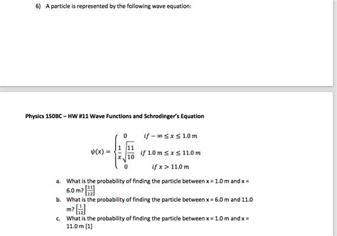 Solved A Particle Is Represented By The Following Wave