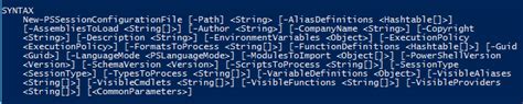 build constrained powershell endpoint using configuration