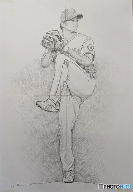 大谷翔平選手を描いてみた By だわさ （id：11958526） 写真共有サイト Photohito
