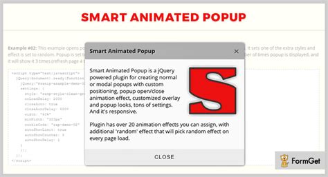 5 best jquery popup plugins free and paid formget