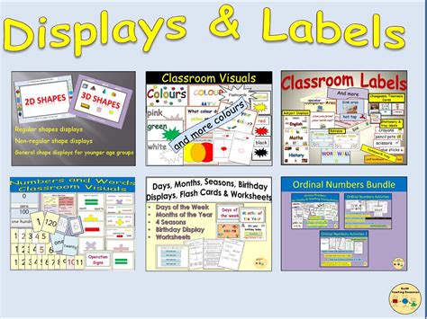 classroom display resources bundle teaching resources