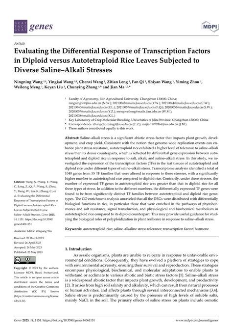 Pdf Evaluating The Differential Response Of Transcription Factors In