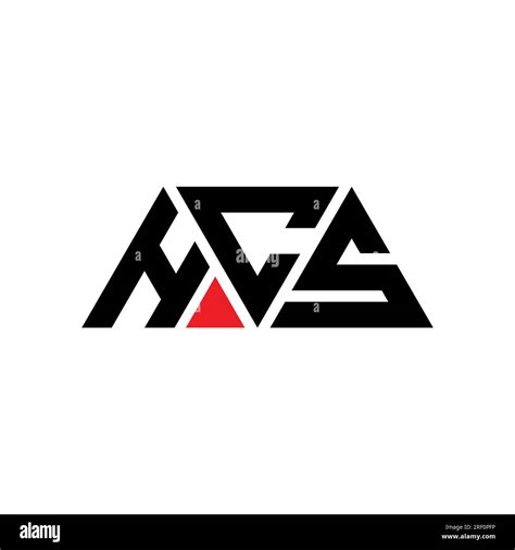 Hcs Triangle Letter Logo Design With Triangle Shape Hcs Triangle Logo