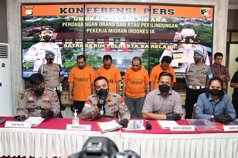 Kapolresta Barelang Gelar Konferensi Pers Ungkap Pelaku Tindak Pidana