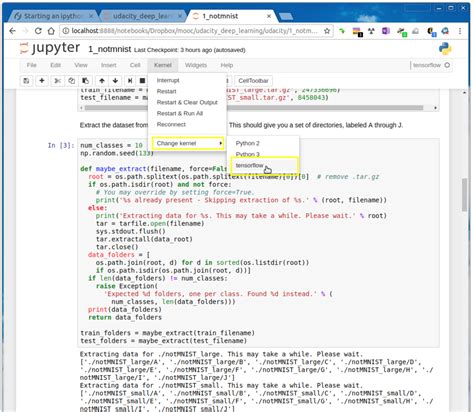 tensorflow with jupyter notebooks using virtualenv — rndness
