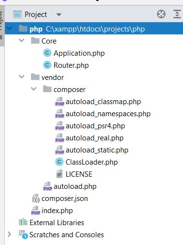 php fatal error uncaught error class core application not found