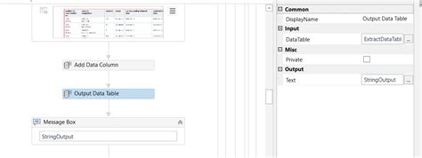 how to add column and value into existing data table activities