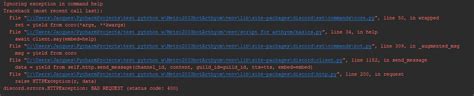python why does await client say doesn t work in my