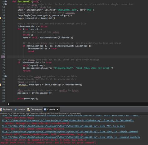 email python imaplib can t select custom gmail labels stack overflow