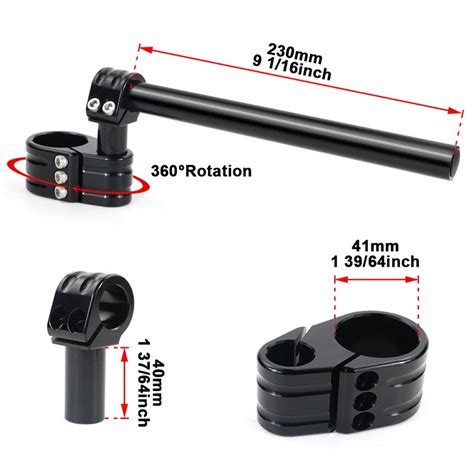 Universal 41mm Clip On Handlebars Xitomer