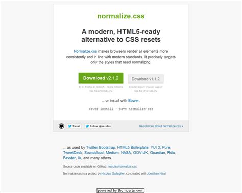 normalize css makes browsers render all elements more consistently and