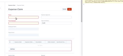 web portal expenses grid add new row cannot read property push of