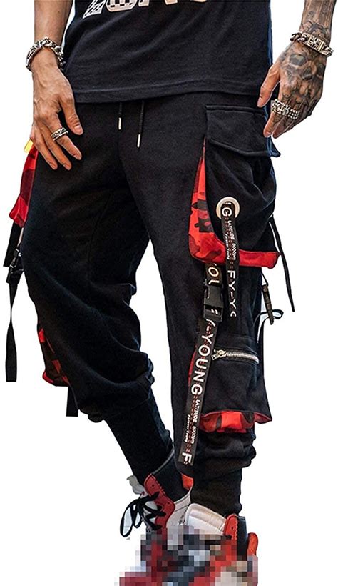 Hello Mrlin Herren Techwear Hosen Hip Hop Jogger Cargo Pants Baggy