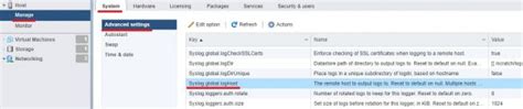 tutorial vmware esxi syslog configuration step by step