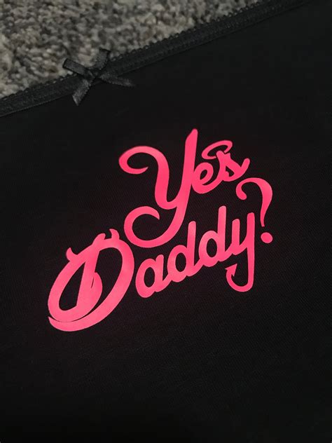 Yes Daddy Knickers Neon Pink Yes Daddy Panties Daddy Etsy