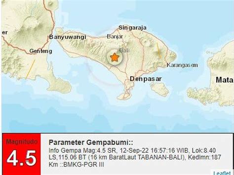 Berita Dan Informasi Gempa Bumi Bali Terkini Dan Terbaru Hari Ini