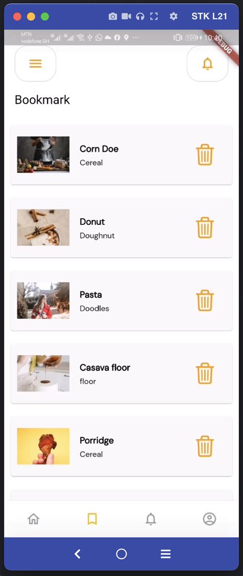food recipe app source code at github