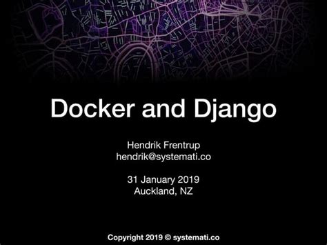 dockerize a django app elegantly