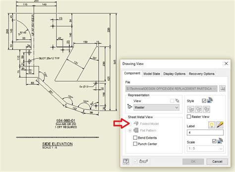flat pattern view should match folded model autodesk community