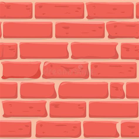 Textura De Pared De Ladrillo Rojo De Dibujos Animados O Fondo Con
