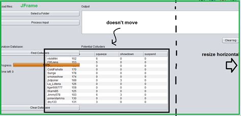 java swing resizing ui overlap elements stack overflow