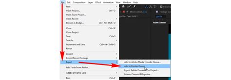 how to export after effects to mp4 with and without media encoder