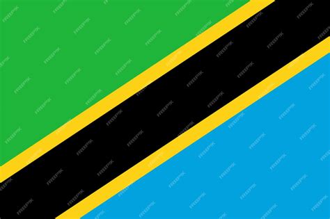 Premium Vector Flag Of Tanzania Flag Nation Vektor Illustration