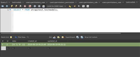 json data type not working properly on mysql · issue 1425