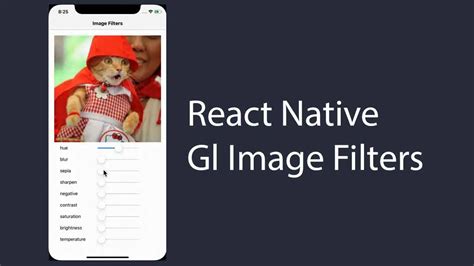 react native image filters using gl react