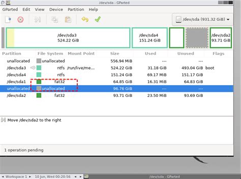 how to use gparted in windows server 2003 to resize partition