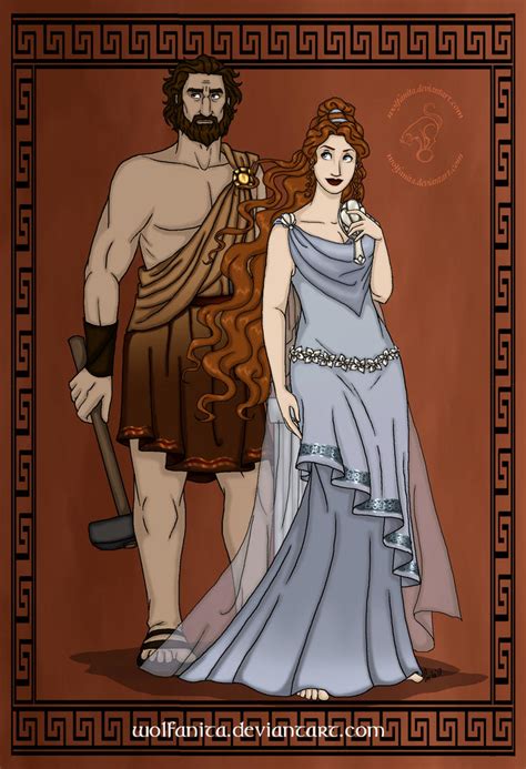 Godsofancientgreececouples Hephaestus Aphrodite By Wolfanita On