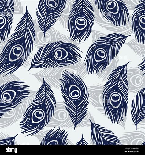 Peacock Pattern Stock Vector Images Alamy