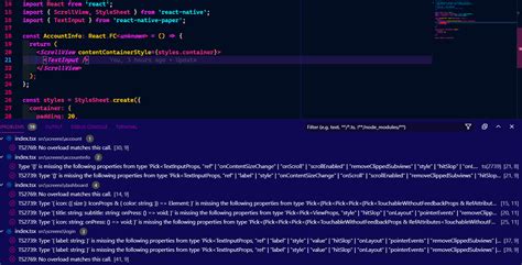types react native 0 63 41 or newer causes no overload matches this