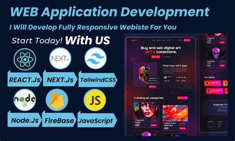 do modern web application and landing page using react js or next js by