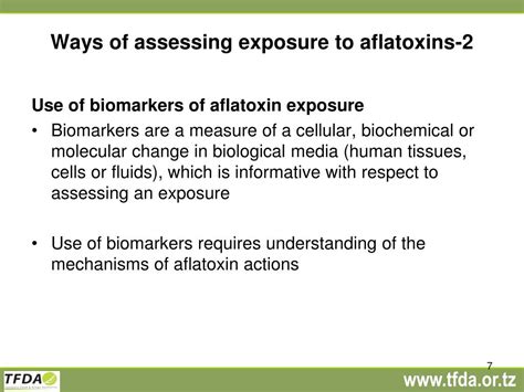 Ppt Aflatoxin Exposure Health Impacts Risk Assessment And Database