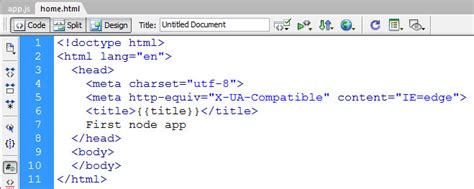 basic html template code