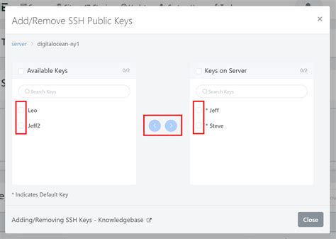 generate an ssh key with termius gridpane