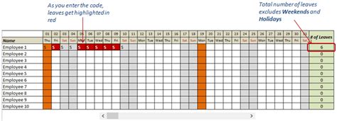 free excel leave tracker template updated for 2018