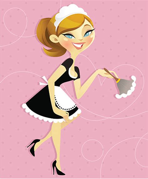 40 French Maid Cleaning Stock Illustrations Royalty Free Vector