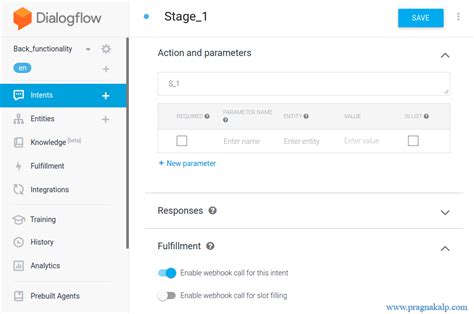 dialogflow tutorial back functionality in chatbot using