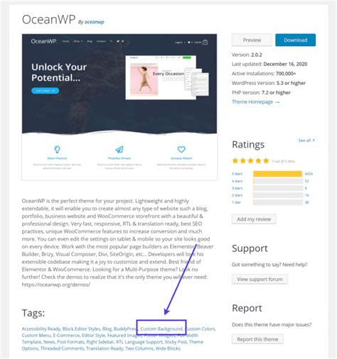 wordpress background images how to add edit and customize them