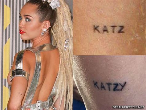 Miley Cyrus 36 Tattoos And Meanings Steal Her Style