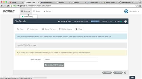 deploying laravel applications with forge and envoyer