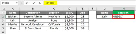 index match function in excel how to use index match