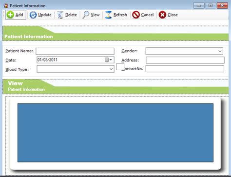 patient registration management system in c with source