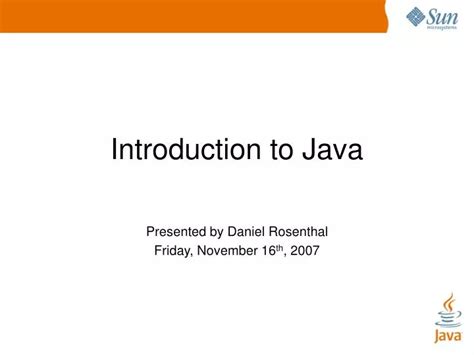 ppt introduction to java powerpoint presentation free download id