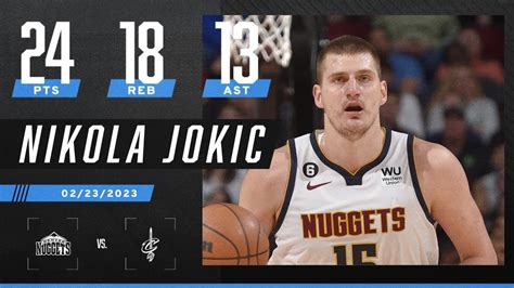 Nikola Jokic Records His 22nd Triple Double Of The Season 🃏 Youtube